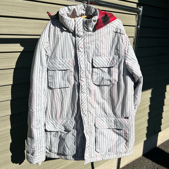 Quiksilver | Jackets & Coats | Quicksilver Gery Striped Snow Jacket ...